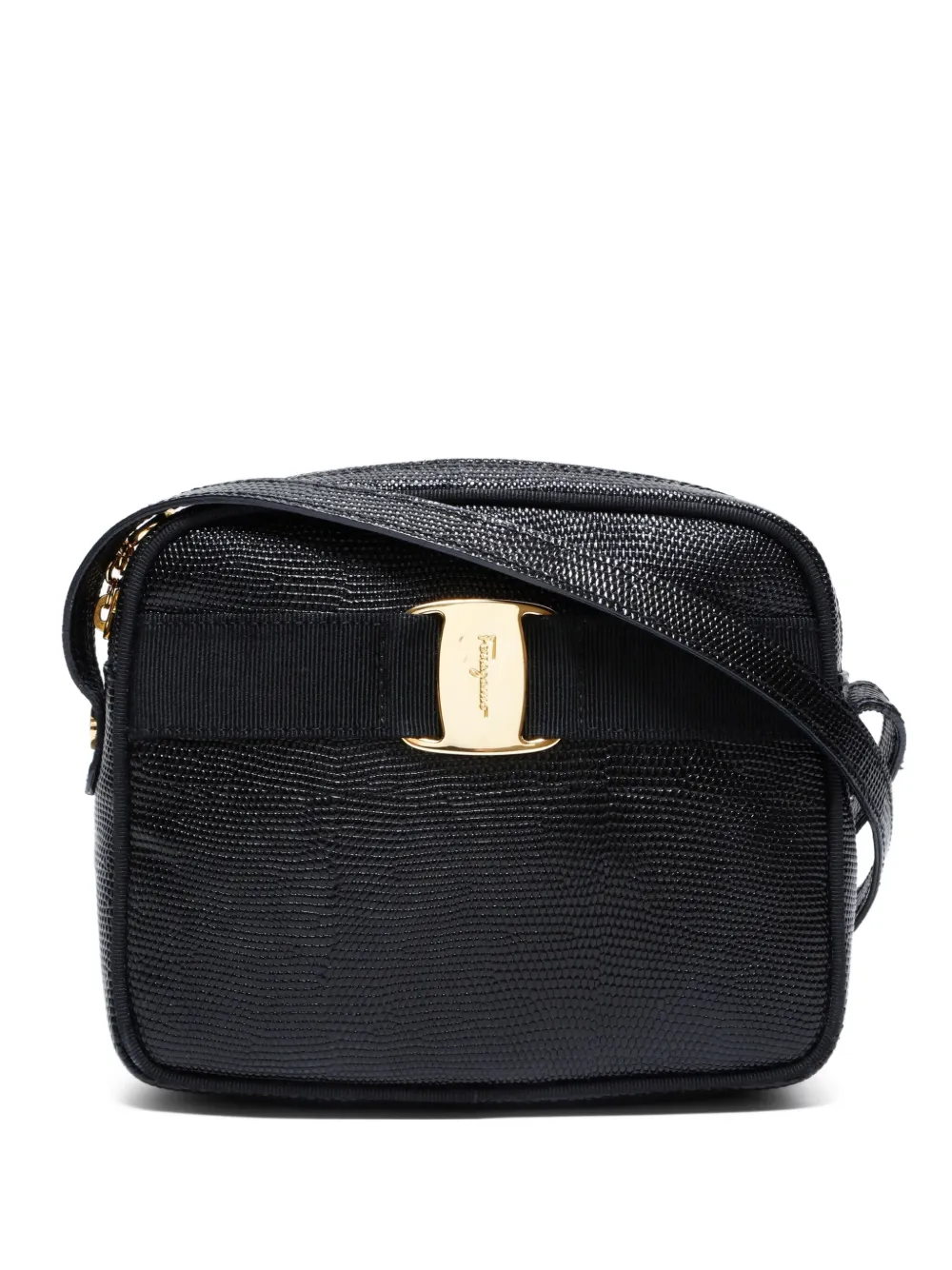Ferragamo Pre-Owned 1990-2000s Vara Cross Body Bag | Black | FARFETCH AU