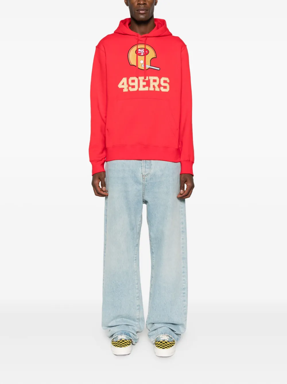 Nike x NFL San Francisco 49ers logo-appliqué Hoodie | Red | FARFETCH CA