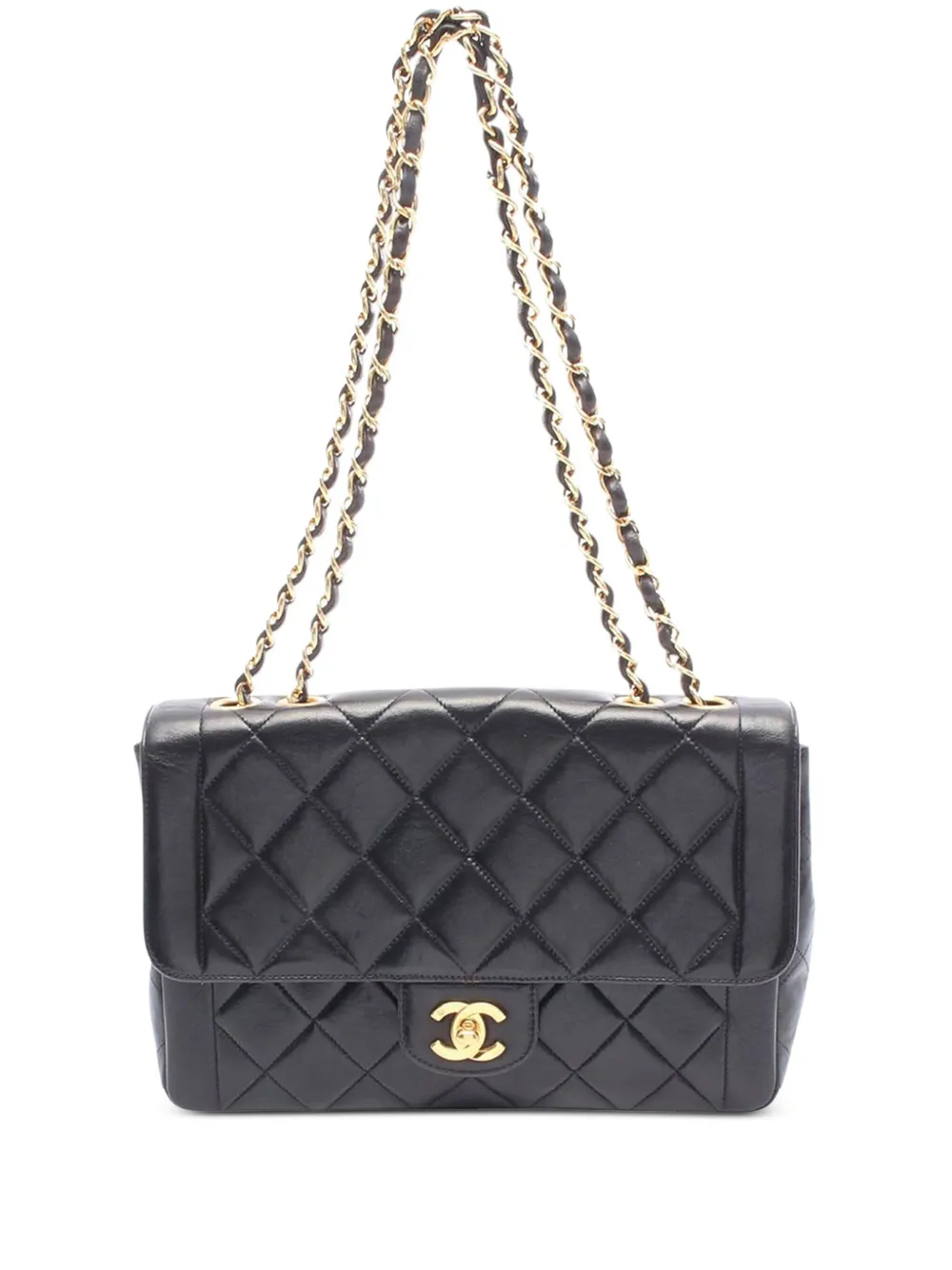 CHANEL Pre-Owned 1994-1996 Medium CC Quilted Lambskin Border Single ...