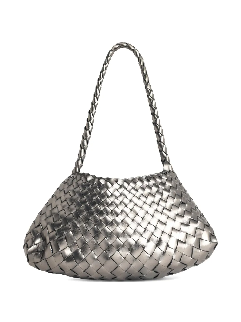DRAGON DIFFUSION Rosanna Leather Shoulder Bag | Silver | FARFETCH