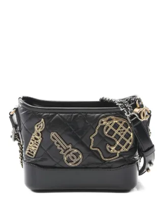 CHANEL Pre-Owned 2017-2018 Small Gabriel De Chanel Quilted Embellished ...