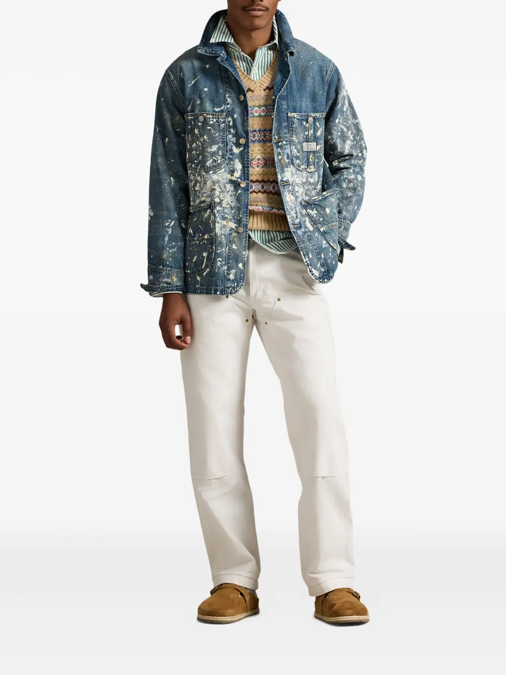 Polo Ralph Lauren limited-edition hand-painted Denim Jacket | Blue ...