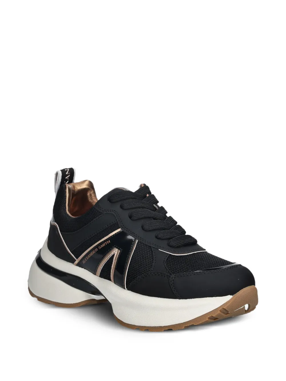 Alexander Smith Victoria Metallic Panelled Sneakers | Black | FARFETCH ZA