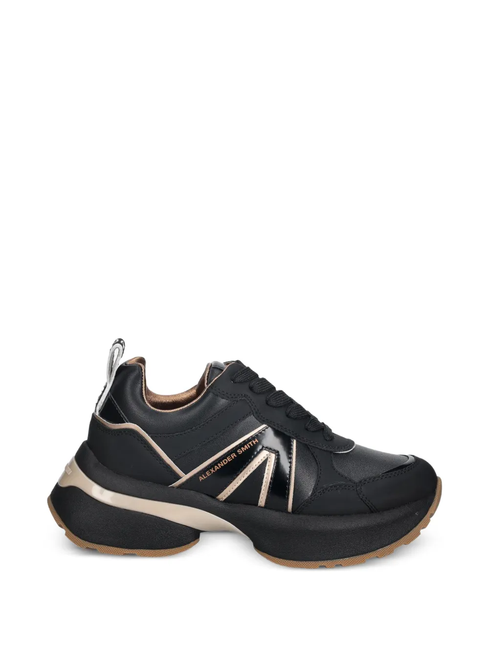 Alexander Smith Victoria Platform Panelled Sneakers | Black | FARFETCH CA