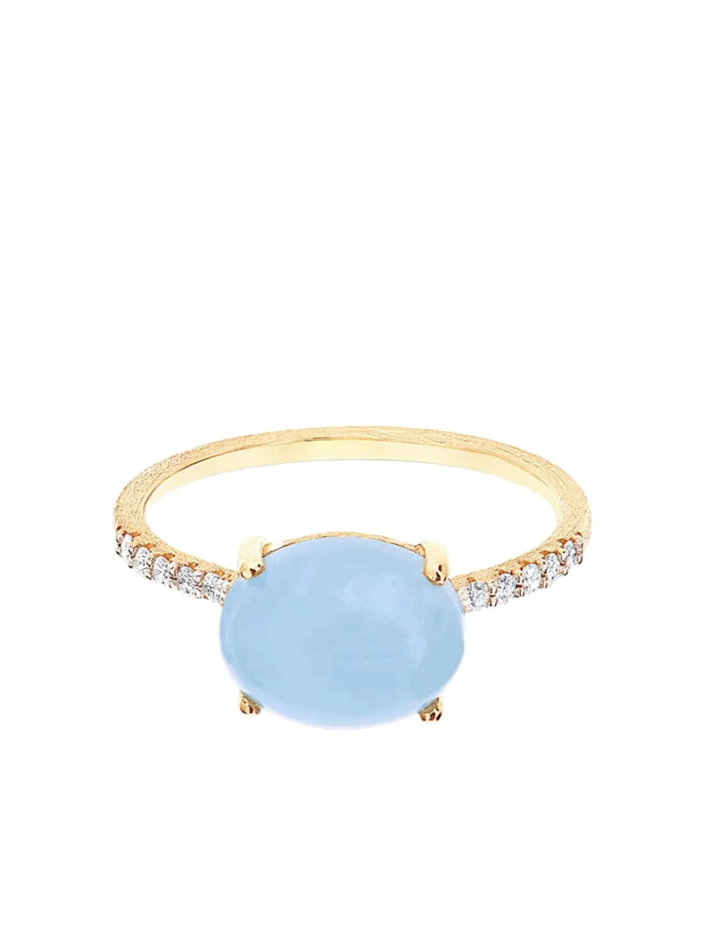 NANIS 18K Yellow Gold Diamond And Aquamarine Ring | Gold | FARFETCH