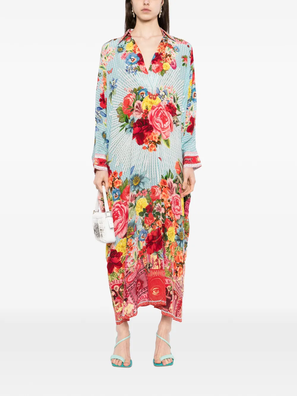 Camilla Paper & Curious Capers Maxi Dress | Blue | FARFETCH UK
