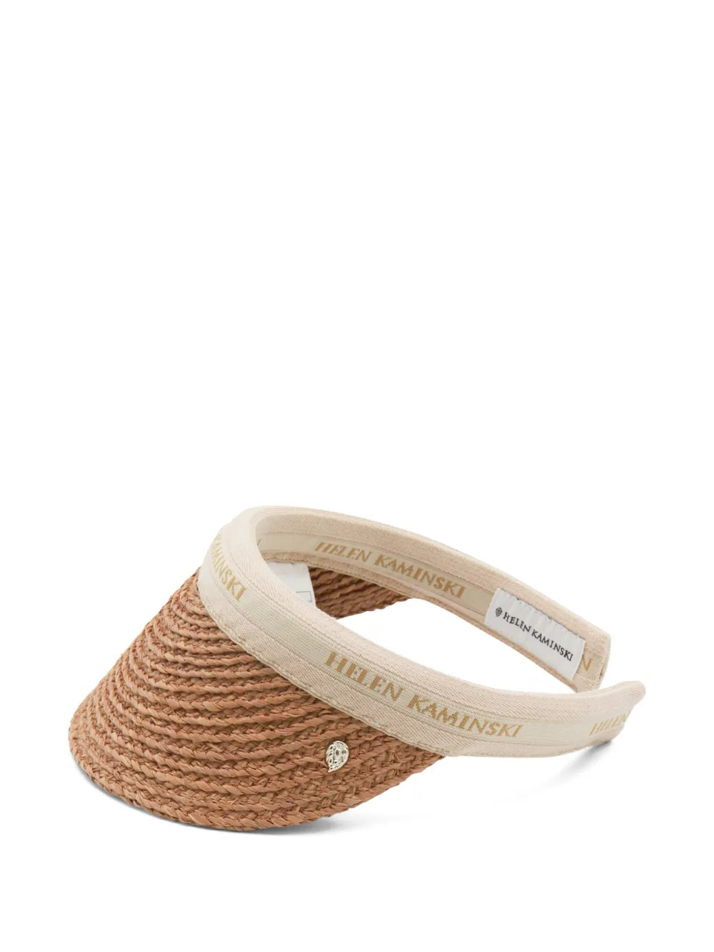 Helen Kaminski Bianca 8 Logo Visor | Neutrals | FARFETCH