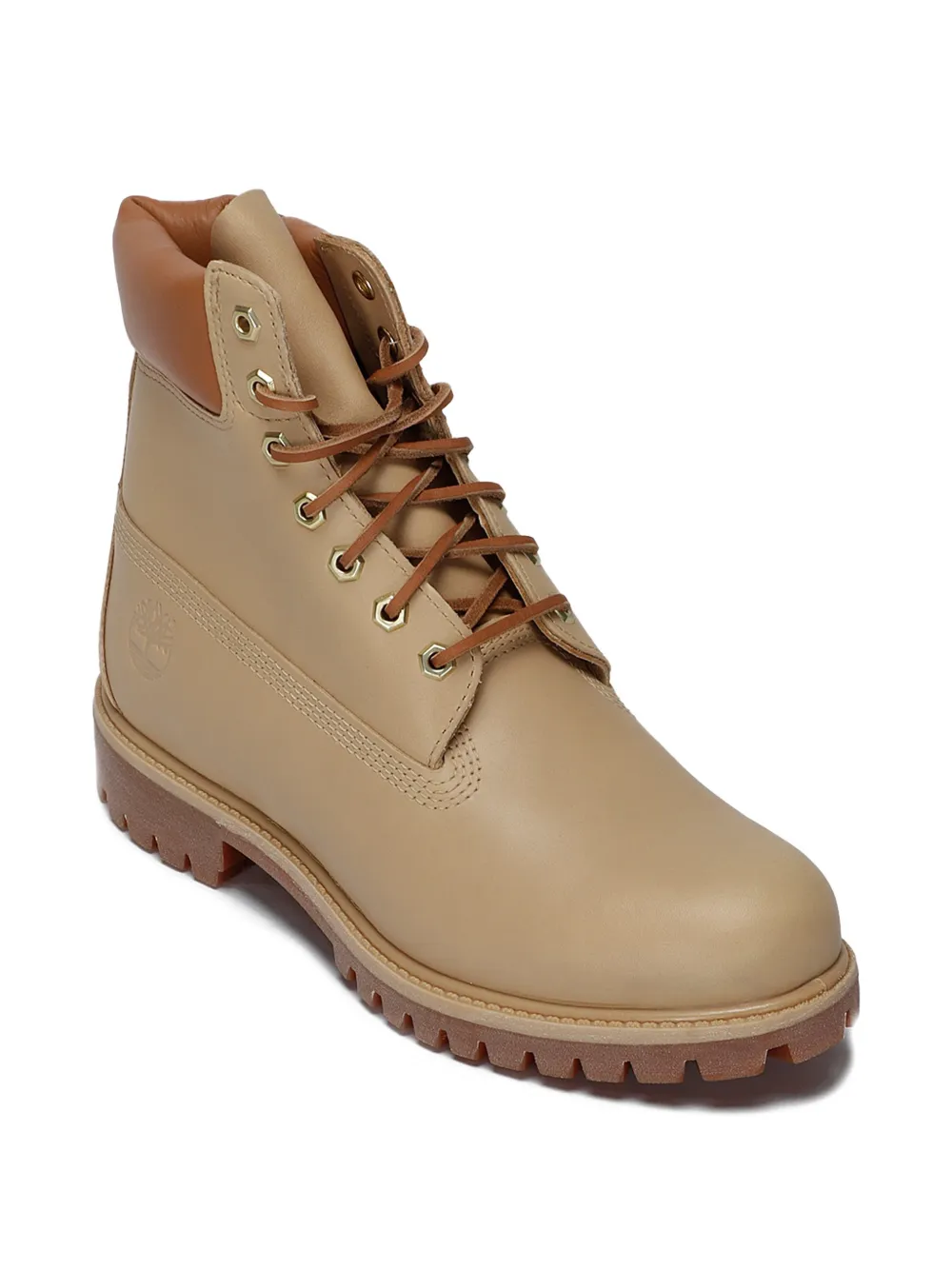 Timberland Premium 6-Inch lace-up leather boots Beige - Schoenen.nl