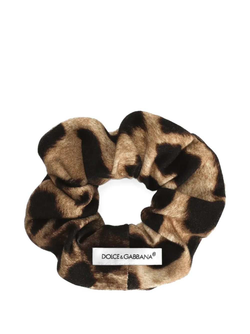 Dolce & Gabbana Kids leopard-print Hair Scrunchie | Brown | FARFETCH