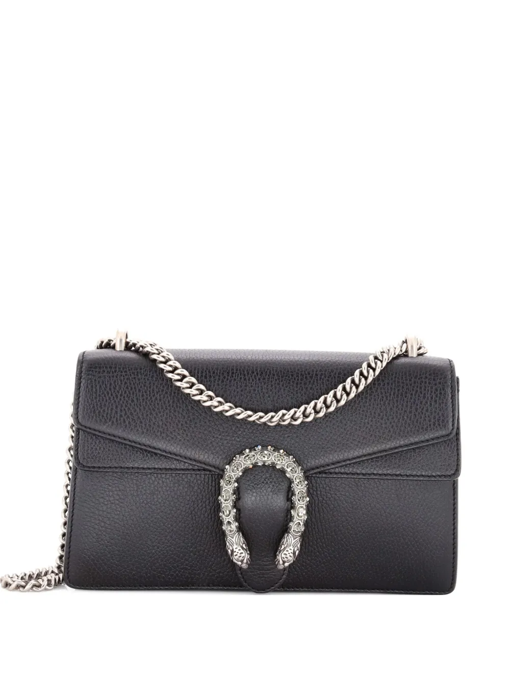 Gucci Pre-Owned Dionysus Bag Leather Small Shoulder Bag | Black | FARFETCH