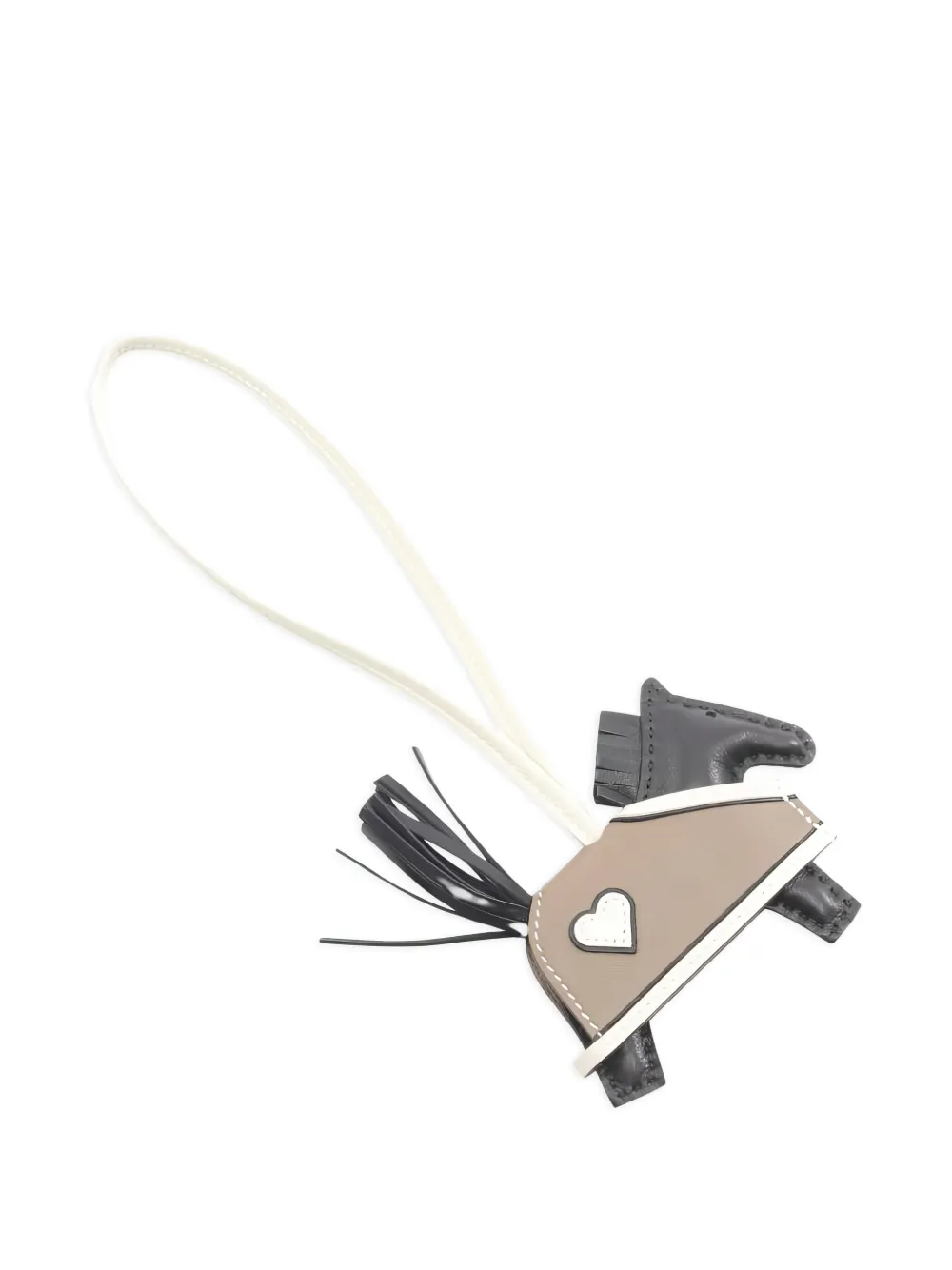 Hermès Pre-Owned 2025 Rodeo Robeo Coeur PM Bag Charm | Neutrals ...