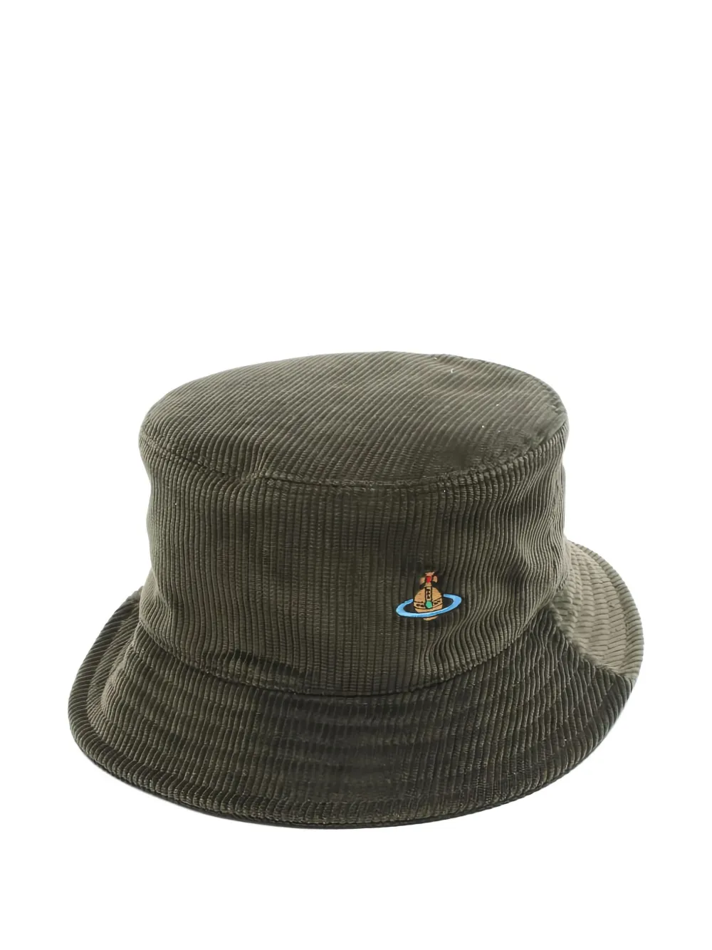 Vivienne Westwood Pre-Owned 2020s Corduroy orb-embroidery Bucket Hat ...