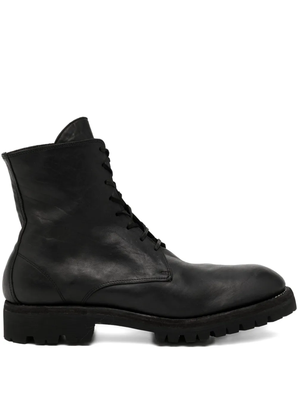 Guidi lace-up Leather Boots | Black | FARFETCH AU