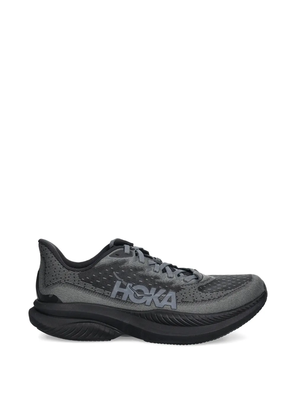 HOKA Mach 6 logo-print sneakers Grijs - Schoenen.nl