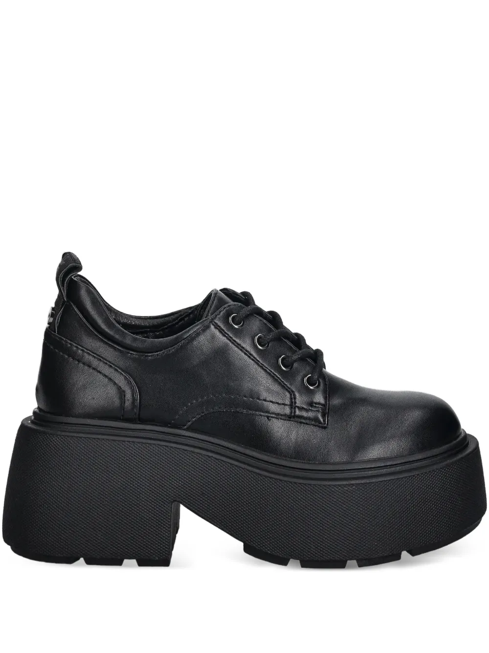 Buffalo 90mm Vicious Platform lace-up Loafers | Black | FARFETCH