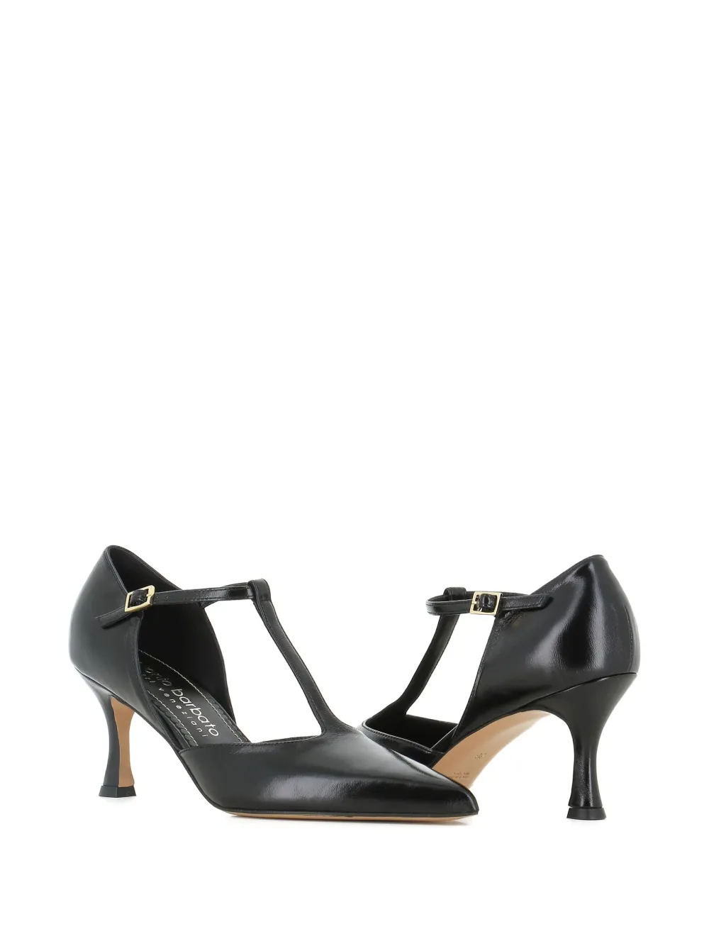 Antonio Barbato Maestri Veneziani T字带尖头高跟鞋 | 黑色 | FARFETCH CN