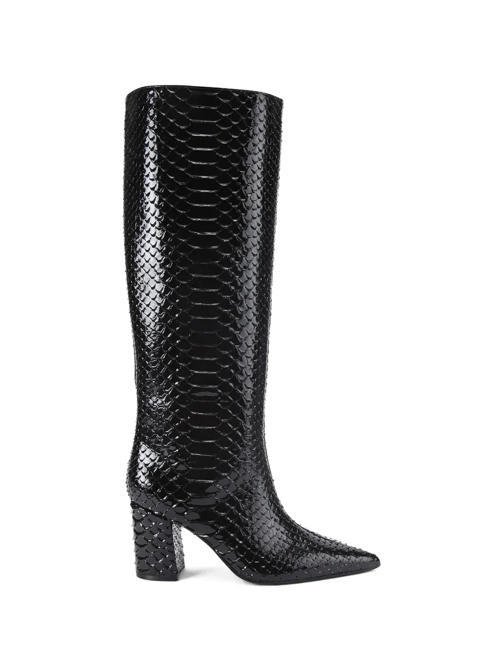 Kurt Geiger London reptile-effect block-heel Boots | Black | FARFETCH ZA