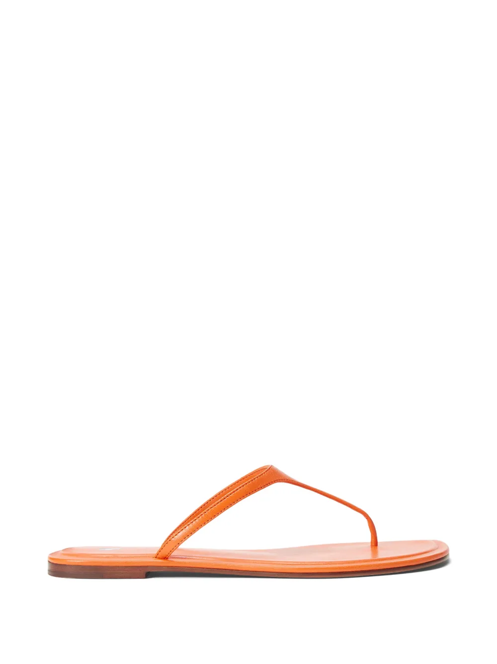 Polo Ralph Lauren Debossed Leather Thong Sandal | 橘色 | FARFETCH CN