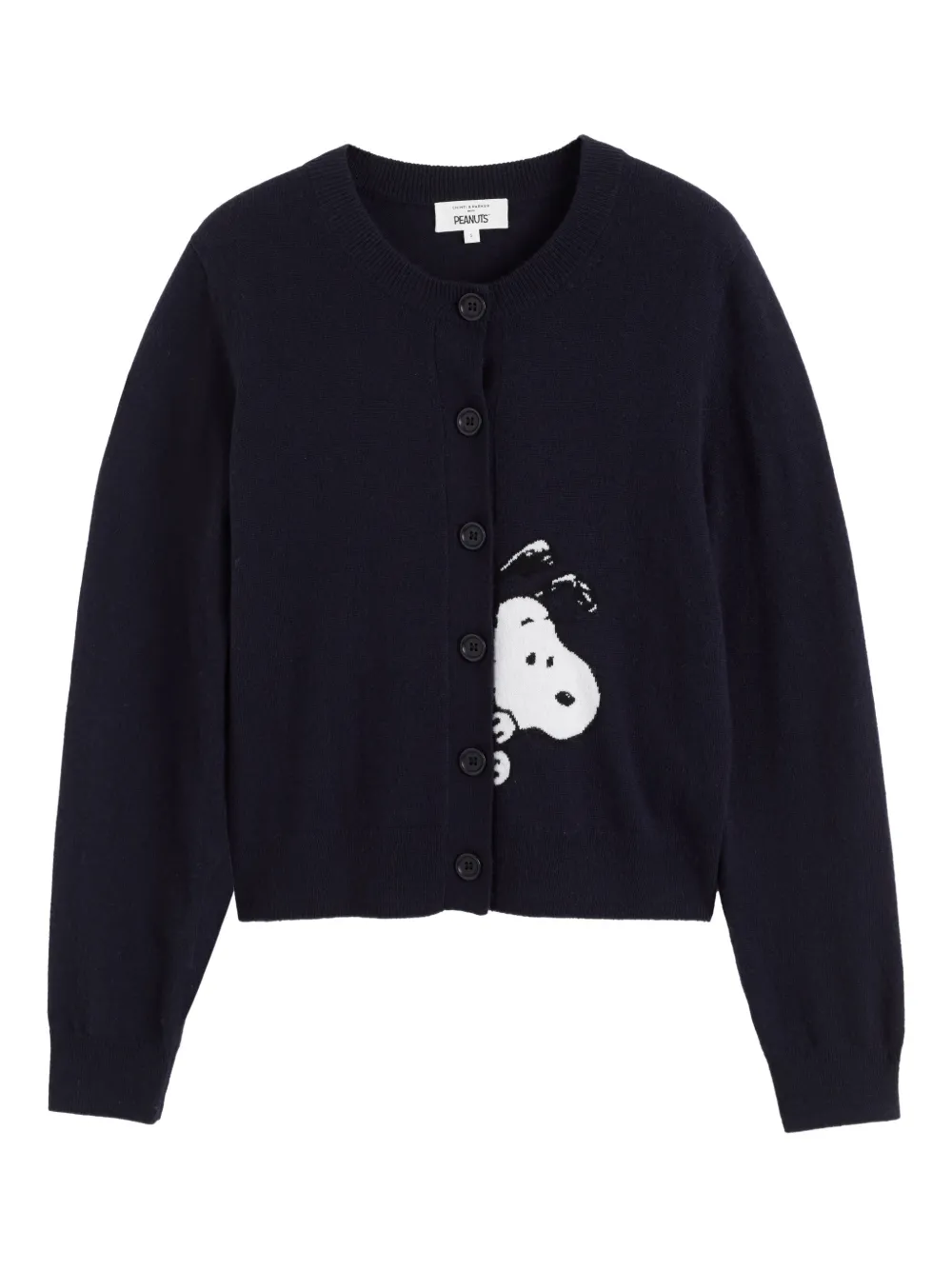 Chinti & Parker x Peanuts Snoopy Peekabow Cardigan | Blue | FARFETCH