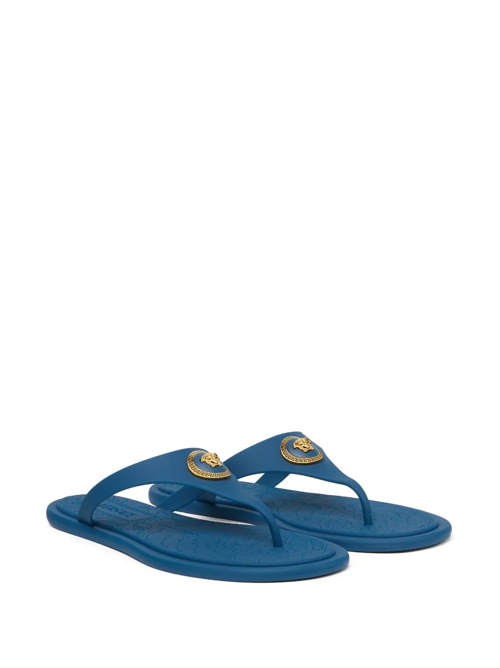 Versace Medusa-logo flip-flops | Blue | FARFETCH