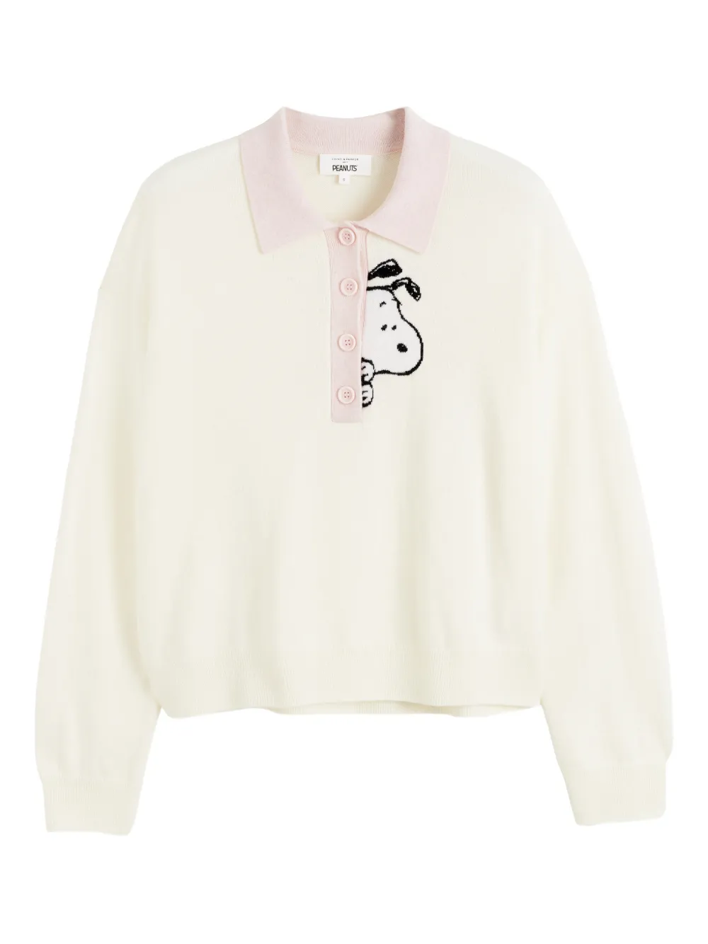 Chinti & Parker x Peanuts Snoopy Peekabow Polo Shirt | Neutrals | FARFETCH