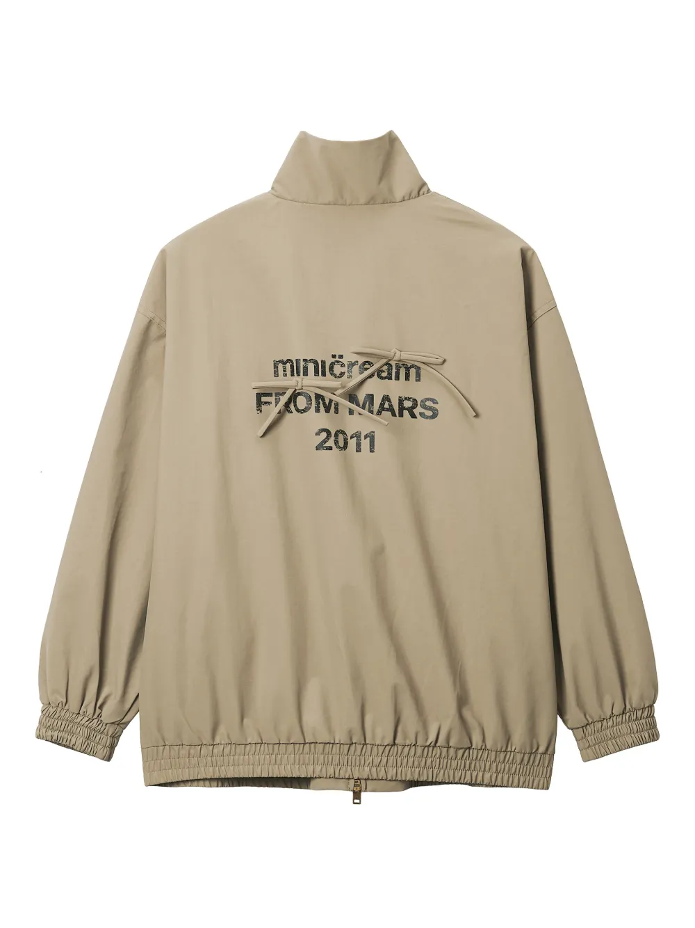 Mini Cream zip-fastening high-neck Jacket | Neutrals | FARFETCH