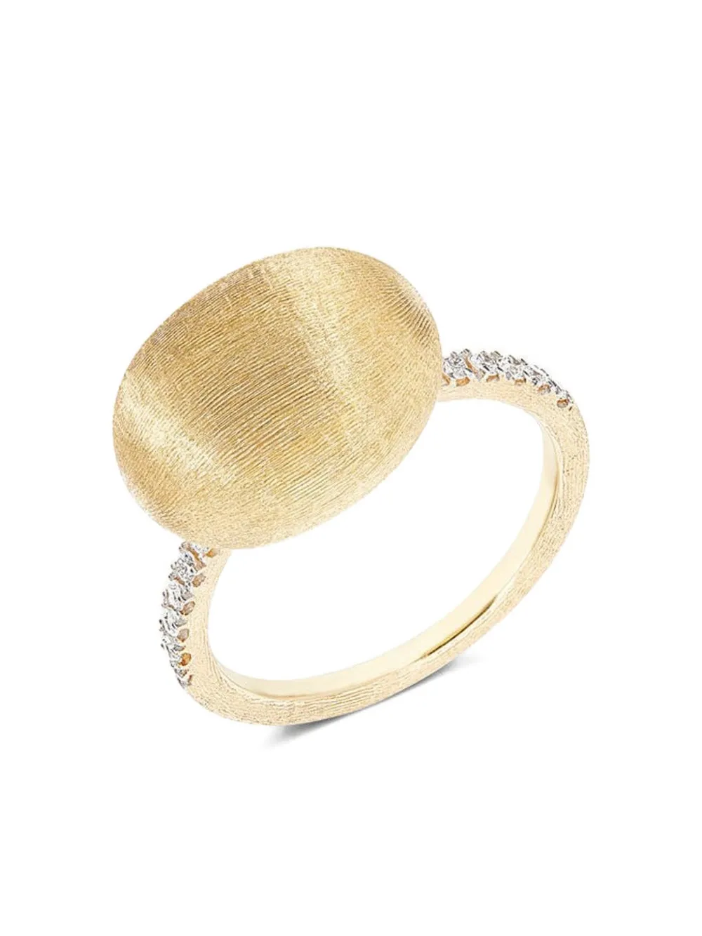 NANIS 18K Yellow Gold Medium Boule Diamond Ring | Gold | FARFETCH UK