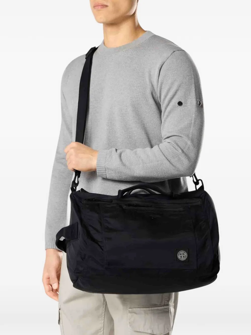 Stone Island logo-patch Holdalls Bag | Black | FARFETCH ZA