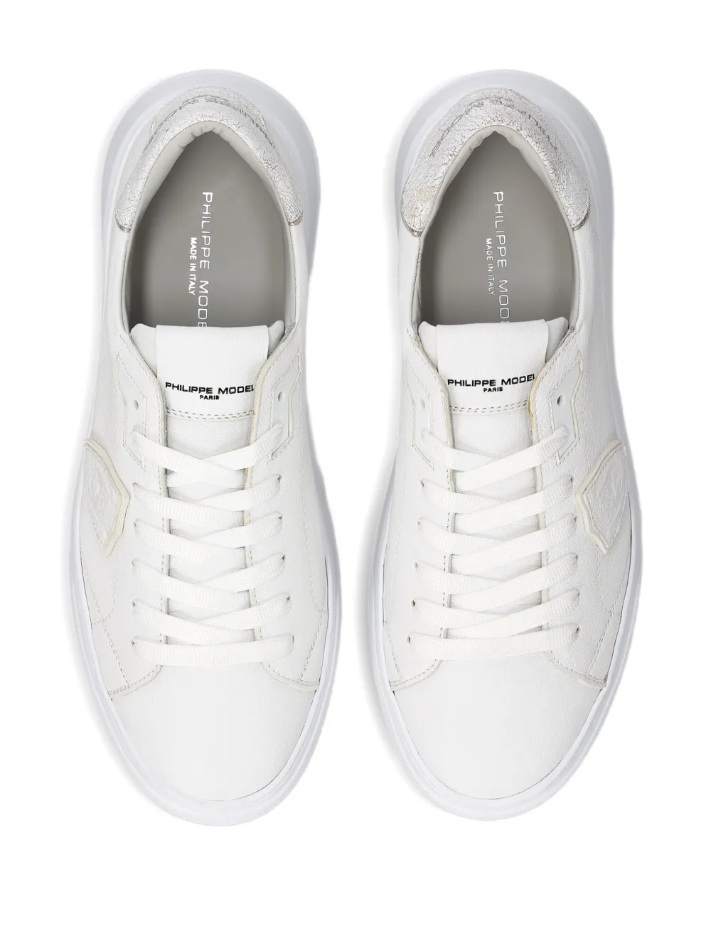 Philippe Model Paris Temple round-toe sneakers Wit - Schoenen.nl