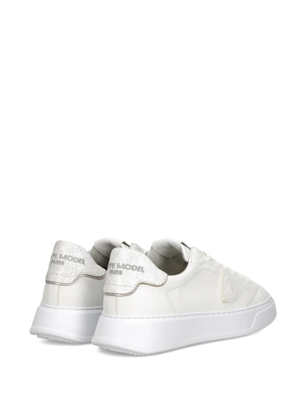 Philippe Model Paris Temple round-toe sneakers Wit - Schoenen.nl