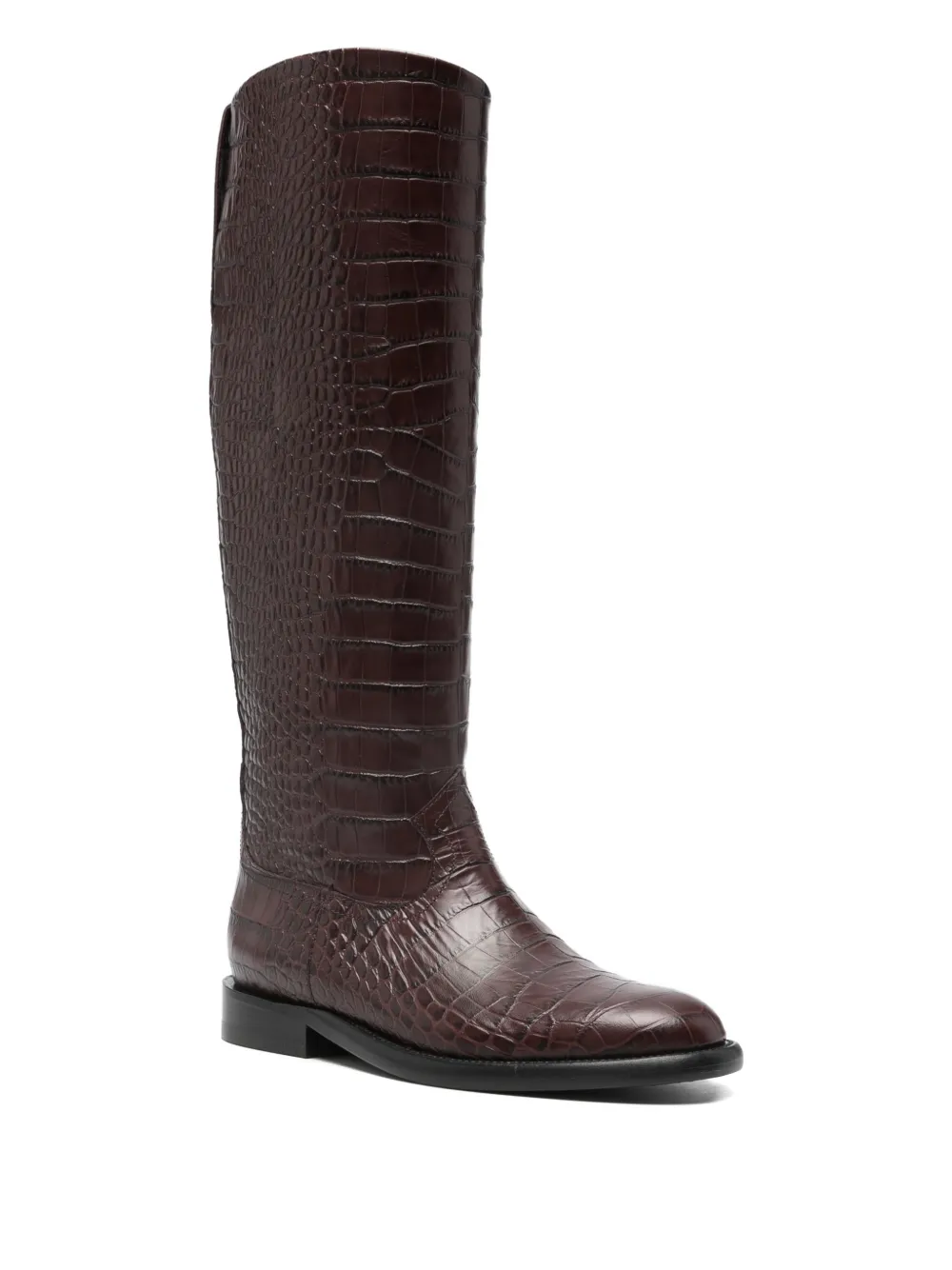 Paris Texas Montana croc-effect Montana Boots | Brown | FARFETCH