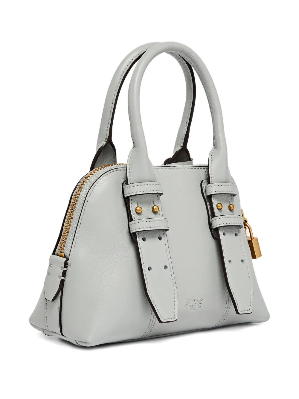 PINKO Mini Escape Padlock Tote Bag | Grey | FARFETCH