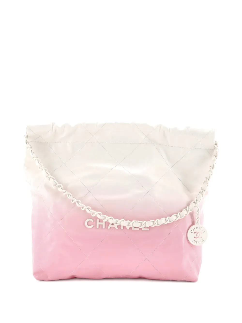 CHANEL Pre-Owned Bolsa Hobo 22 Chain Pequeña De Piel Capitonada En ...