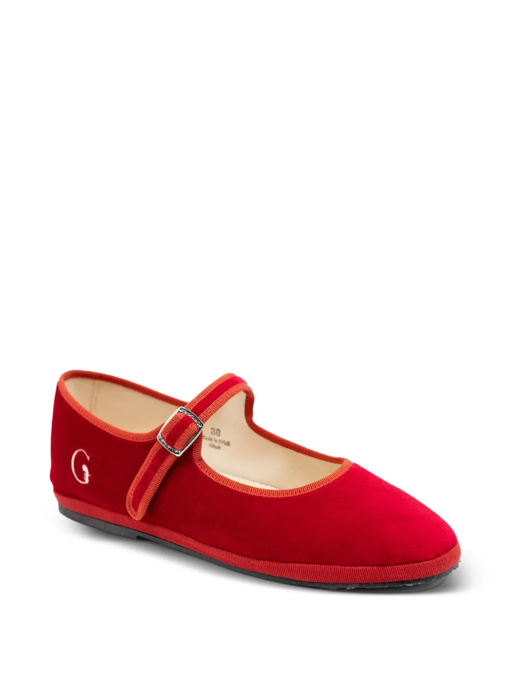 Gondolina Opera logo-detail Ballet Flats | Red | FARFETCH UK
