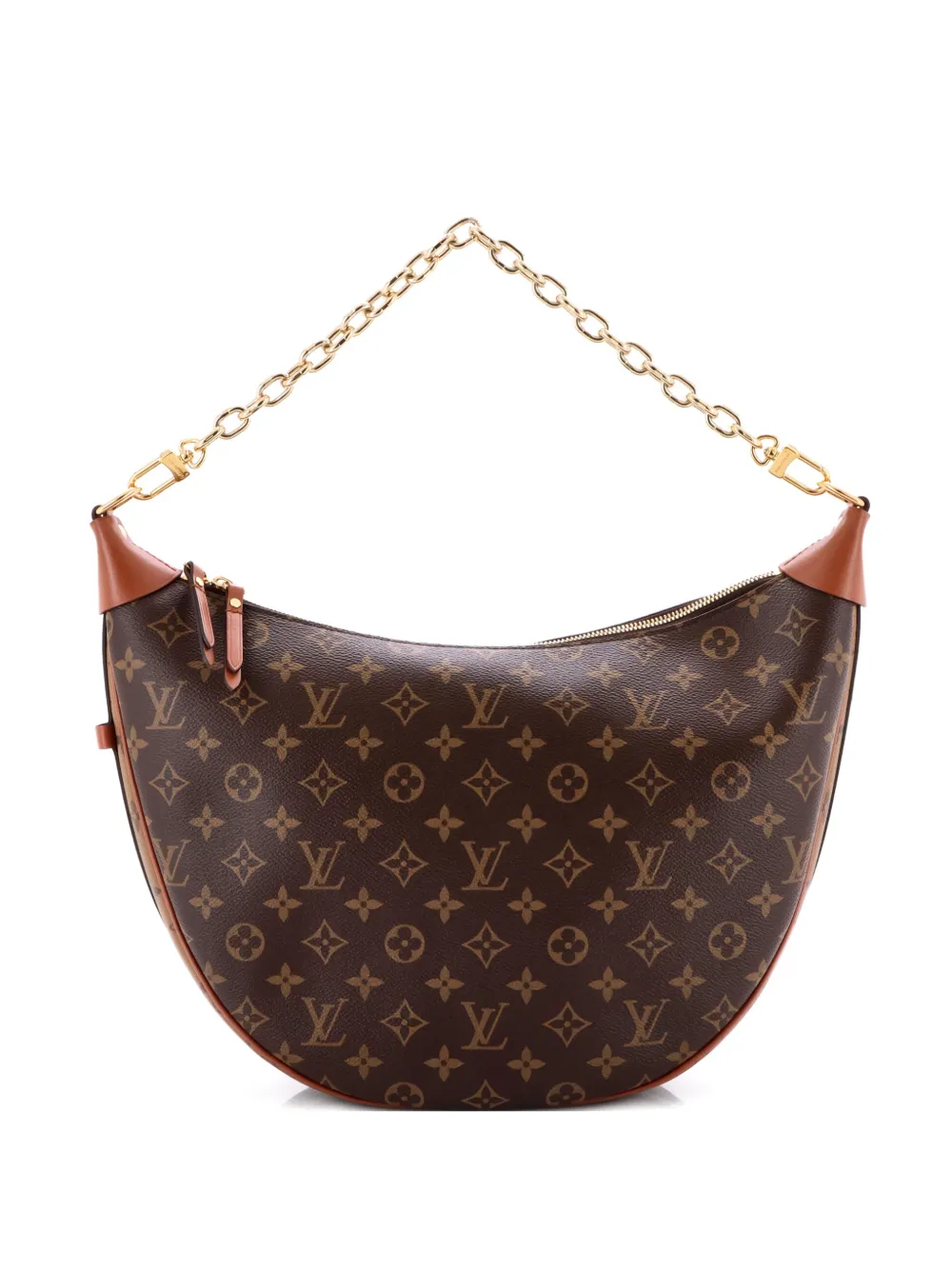 Louis Vuitton Pre-Owned Loop Reverse Monogram Canvas Hobo Bag | Brown ...
