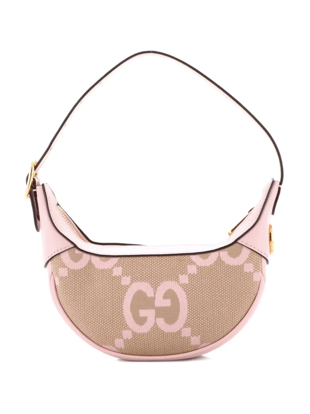 Gucci Pre-Owned Ophidia Half Moon Bag Jumbo GG Canvas Mini Hobo Bag ...