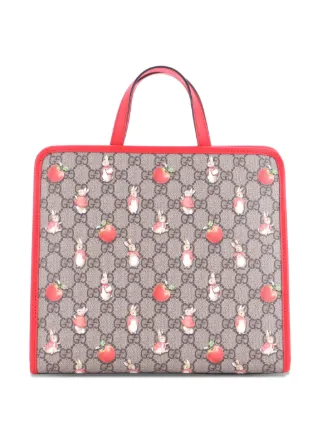 Gucci Pre-Owned x Peter Rabbit Kid's Printed GG Coated Canvas Tote Bag ...