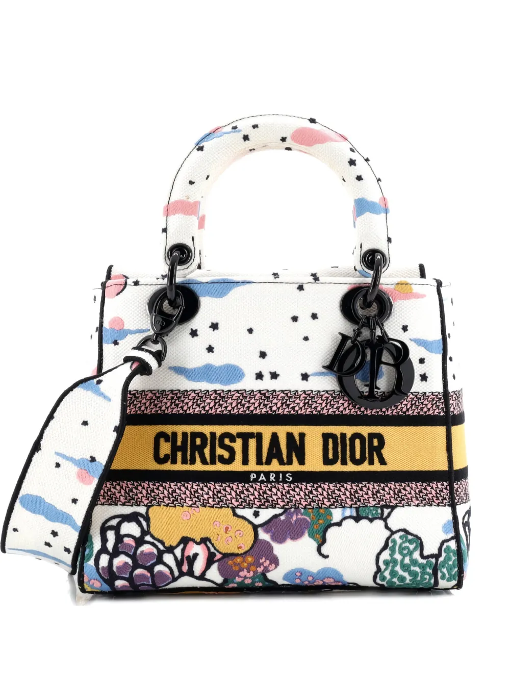 Christian Dior Pre-Owned Lady D-Lite Medium Tote Bag | Multicolour ...