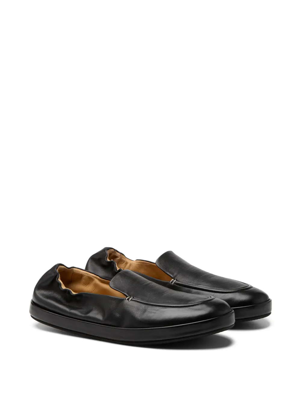 Marsèll Scatopelle gathered slip-on loafers Zwart - Schoenen.nl