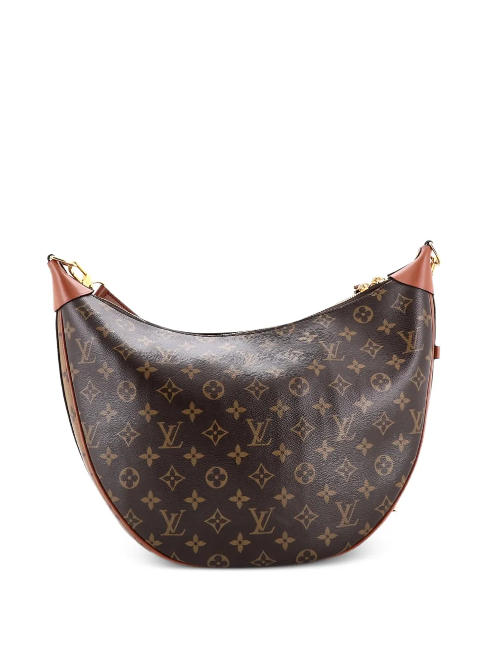 Louis Vuitton Pre-Owned Loop Reverse Monogram Canvas Hobo Bag | Brown ...