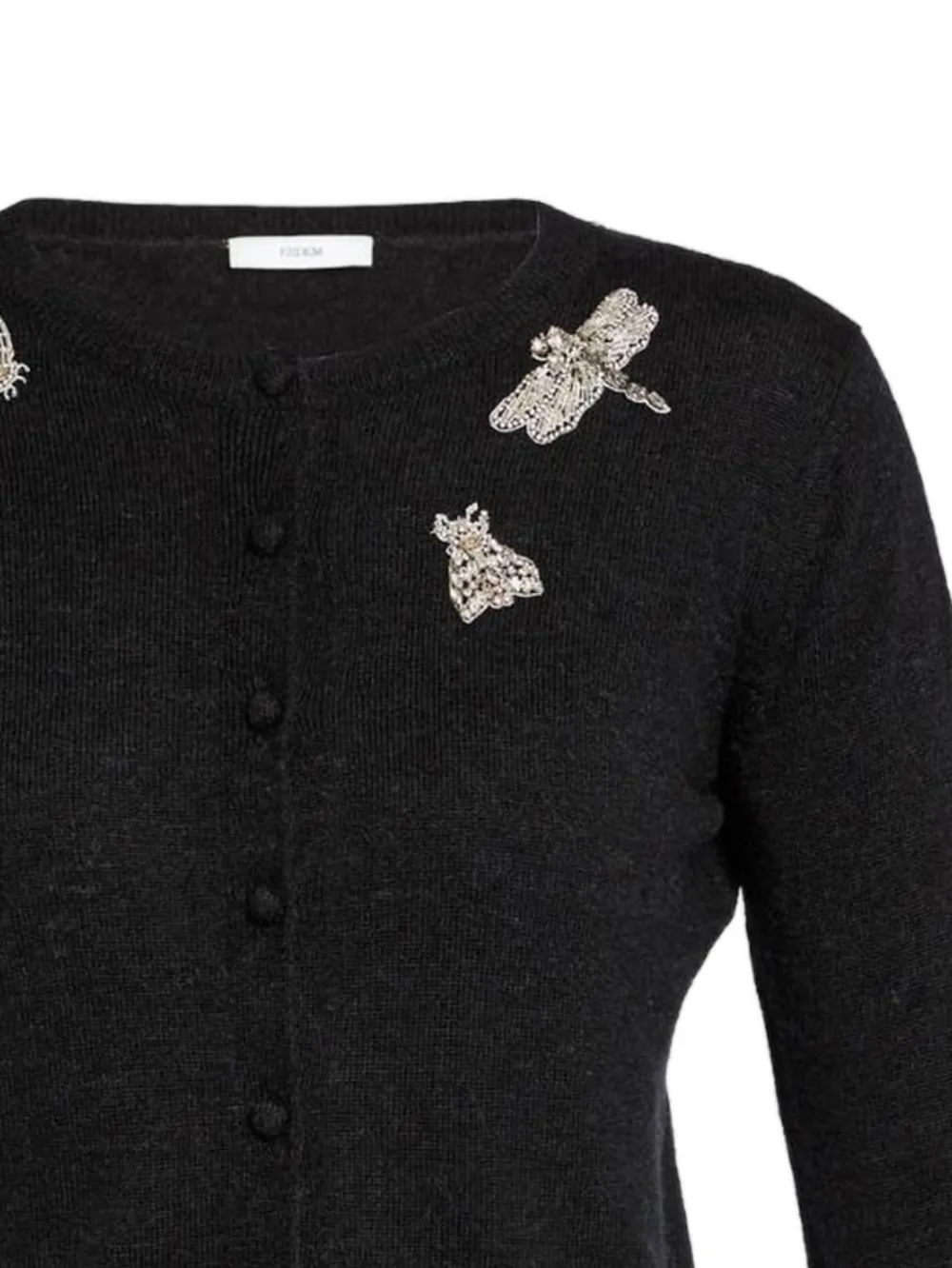 ERDEM デコラティブ カーディガン | ブラック | FARFETCH JP