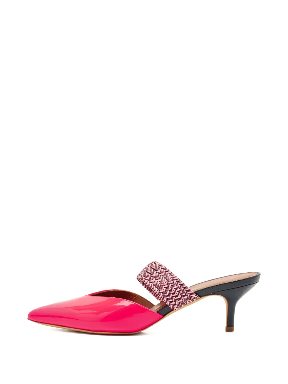 Malone Souliers x Roy Luwolt Maisie Leather Slide | Pink | FARFETCH AU