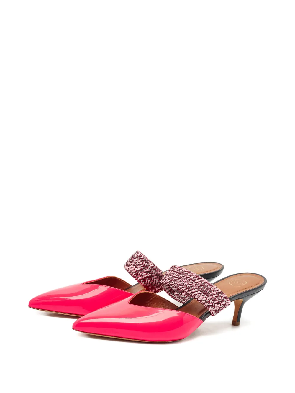 Malone Souliers x Roy Luwolt Maisie Leather Slide | Pink | FARFETCH AU