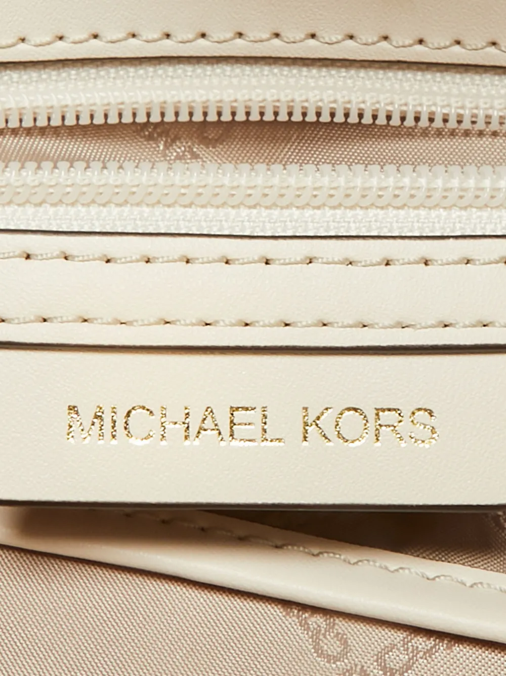 Michael Kors Medium Maeve logo-jacquard leather-trim Bucket Bag ...