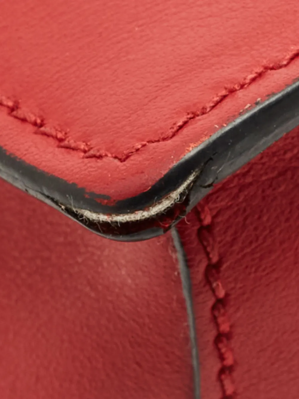 Prada Pre-Owned Cahier Leather Tote Bag | Red | FARFETCH