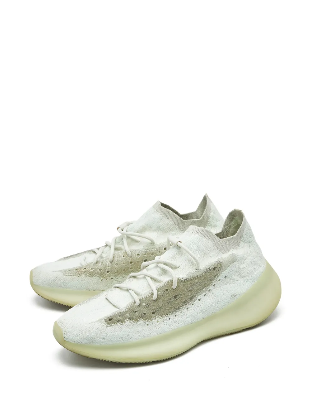 Adidas Yeezy Knit lace-up Sneakers | White | FARFETCH