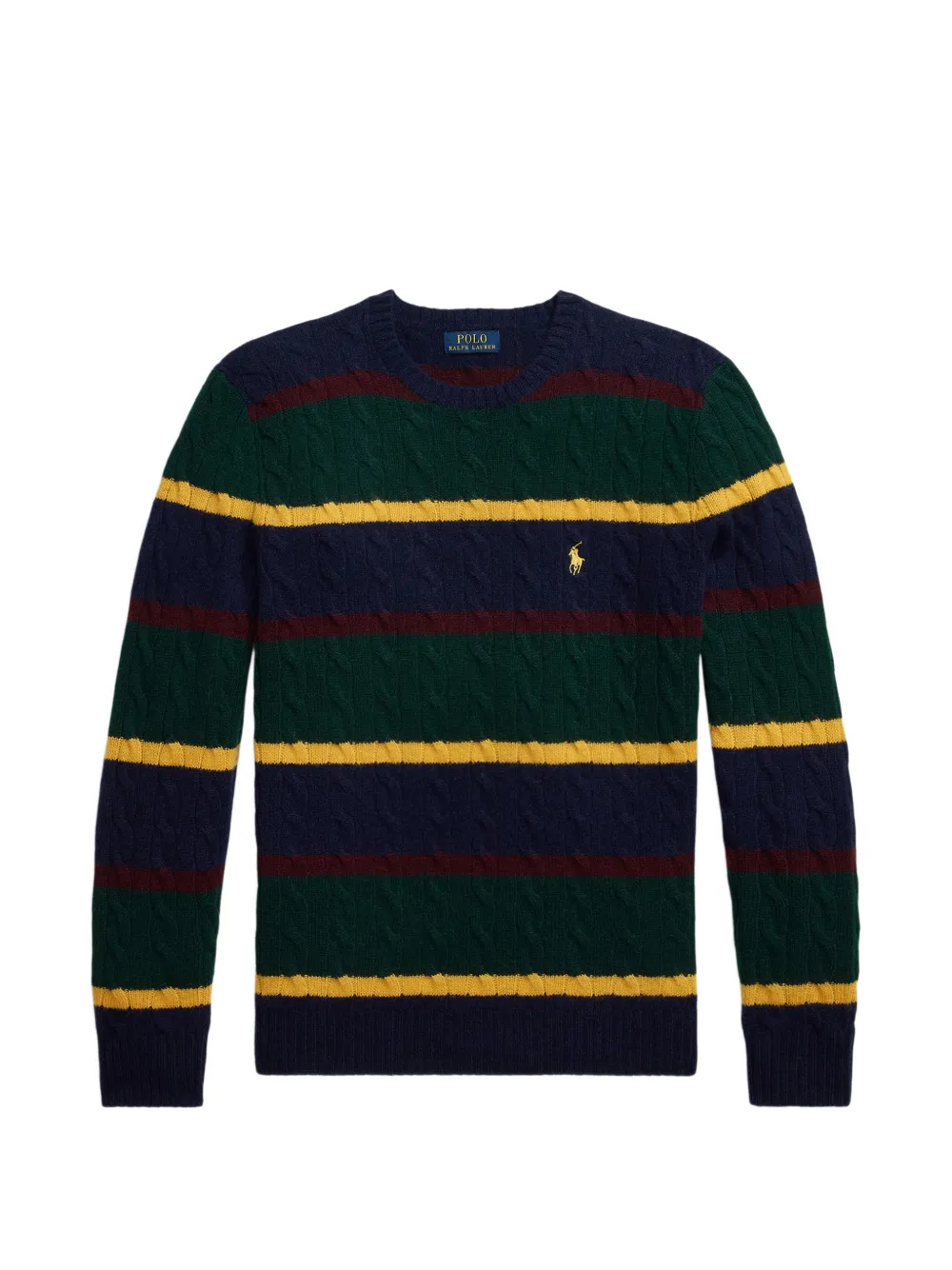 Polo Ralph Lauren Polo Pony cable-knit Sweater | Blue | FARFETCH UK