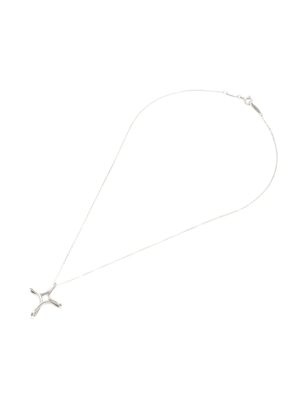 Tiffany & Co. Pre-Owned 2000-2020 Infinity Cross Necklace | シルバートーン ...