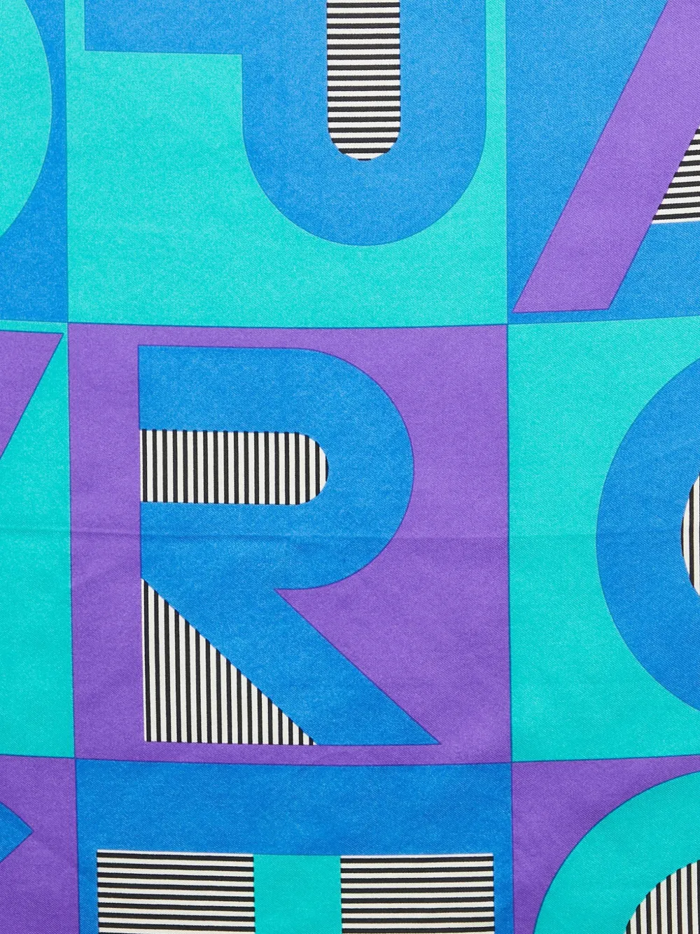 Chopard Pre-Owned logo-lettering Silk Scarf | Blue | FARFETCH UK