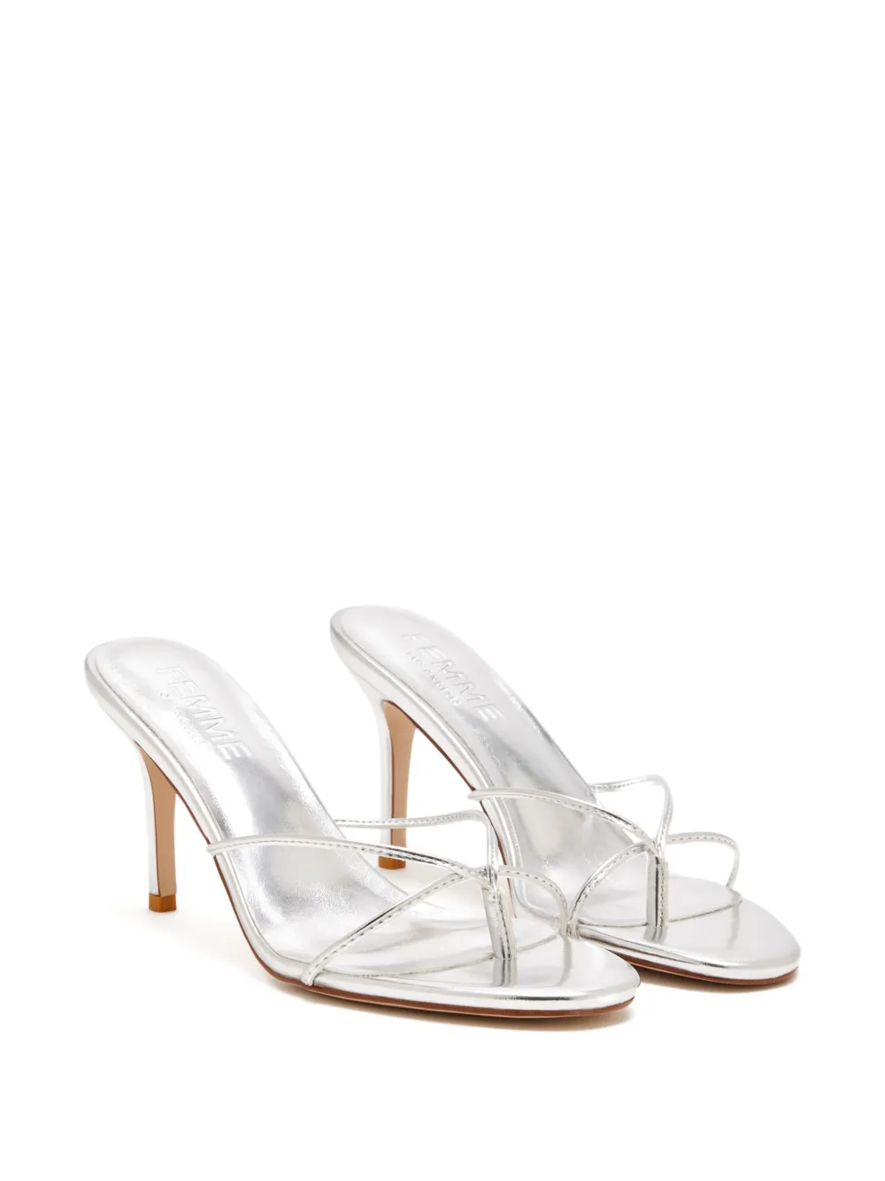 Femme La Sicilian Strappy Sandals | Grey | FARFETCH HK